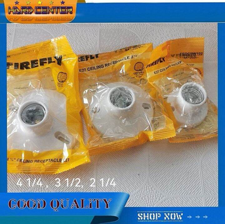 Firefly Ceiling Receptacle 4 1/4, 3 1/2, 2 1/4, E27 RW104, RW103, RW ...