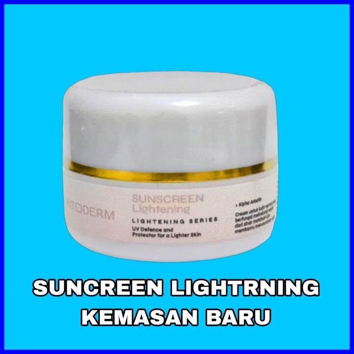 sunscreen ligtening kitoderm original 100% | Lazada Indonesia