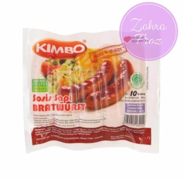 KIMBO SOSIS BRATWURST 10 PCS 500 GR | Lazada Indonesia