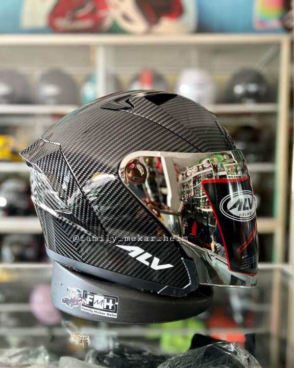 HELM ALV ULTRON CARBON HELM HALF FACE ORIGINAL ALV | Lazada Indonesia