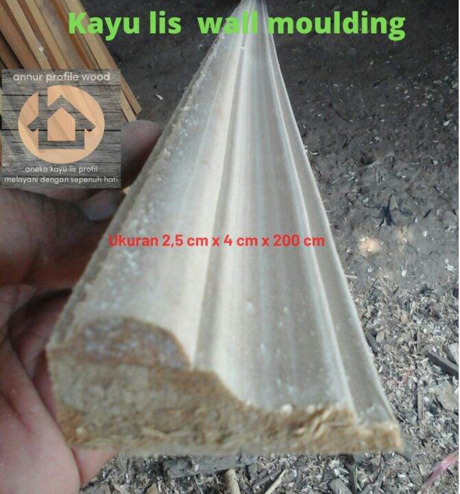kayu lis wall moulding 2,5x4 | Lazada Indonesia
