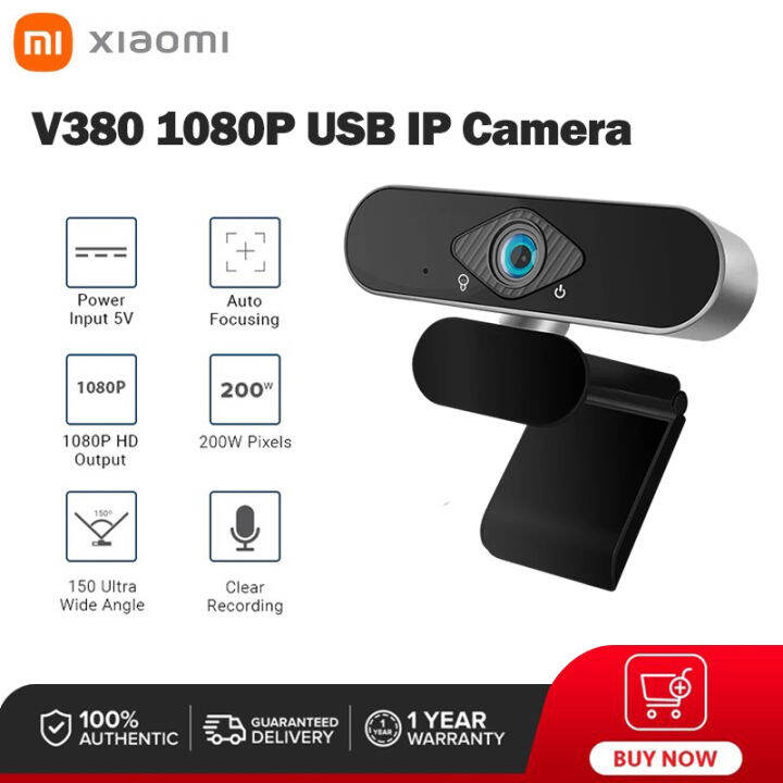 Xiaomi V380 USB Webcam 1080p HD Auto Focus 150° Wide Angle Noise Reduce ...