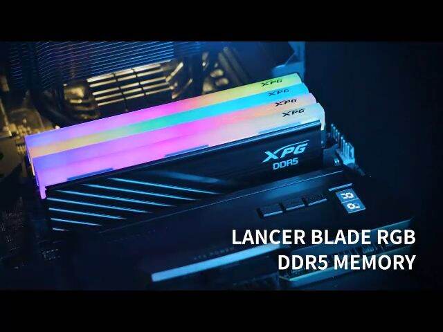 ADATA XPG Gaming DRAM LANCER BLADE RGB Lightning DDR5 6000MHz - 16GB ...