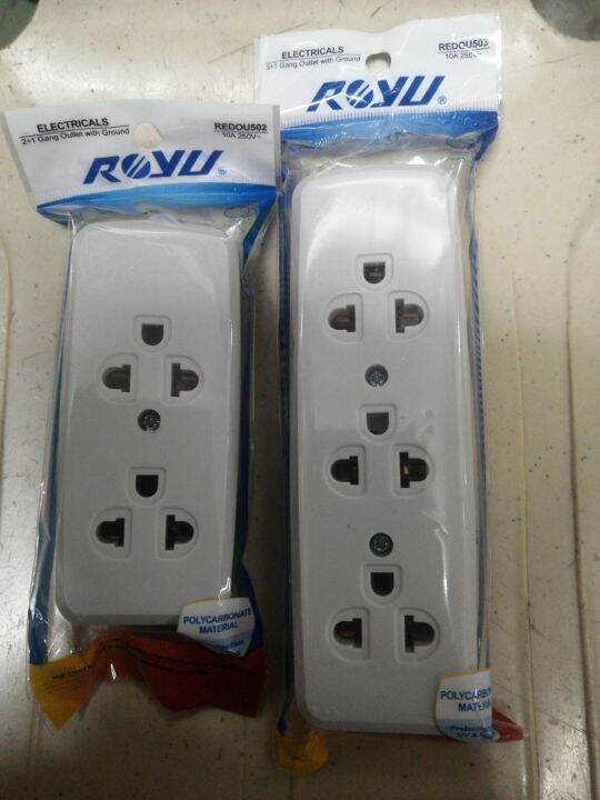 royu heavy duty universal outlet / convenience outlet with ground : 2 ...