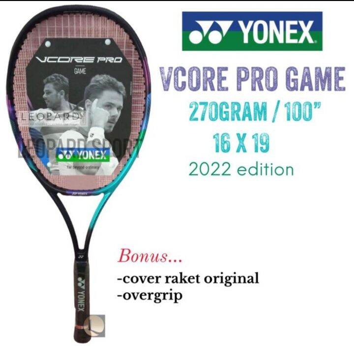 Raket Tenis Yonex VCORE PRO GAME 2022 (Green Purple) Berat : 270g 100" Original | Lazada Indonesia