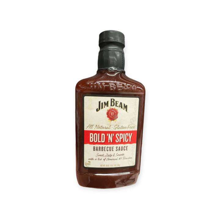 Jim Beam Bold 'n' Spicy Barbecue Sauce ซอสบาร์บีคิวรสเผ็ด 510 กรัม ...