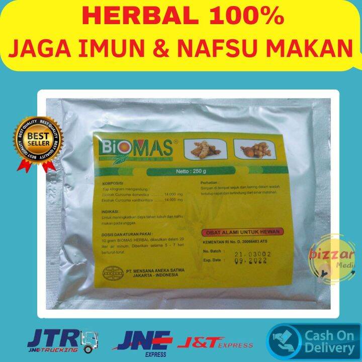 BIOMAS HERBAL 250Gr OBAT VITAMIN JAMU KURKUMAVIT KUMAVIT NAFSU MAKAN ...