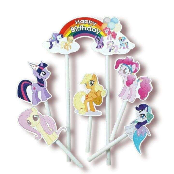 topper toper hiasan tusukan kue cake nasi tumpeng ulang tahun happy ...