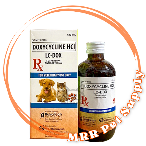NutraTech LC-DOX Suspension 60mL Doxycycline HCl antibacterial for cats ...
