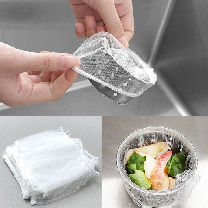 30pcs Kitchen Drain Residue Filter Garbage Bag Anti-Clogging Water Bag ...