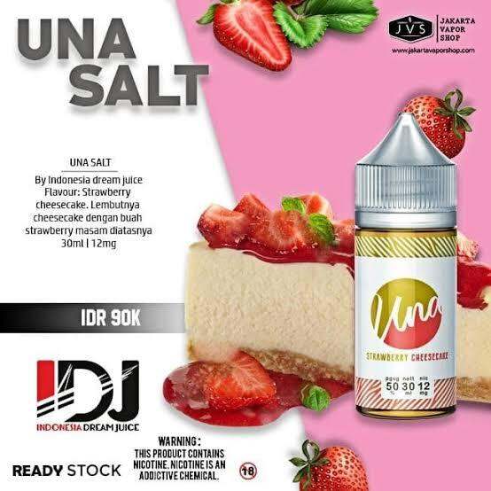 Una Strawberry Cheesecake Saltnic 30ML | Lazada Indonesia