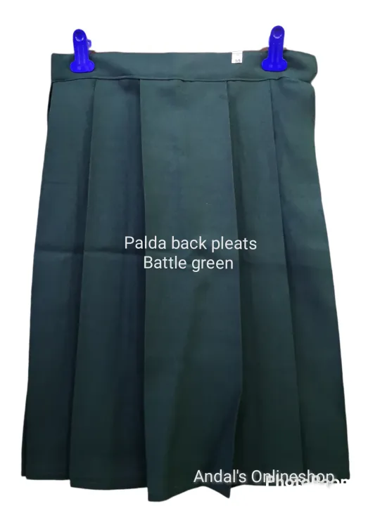 Palda School uniform Back Pleats Katrina Battle Green | Lazada PH