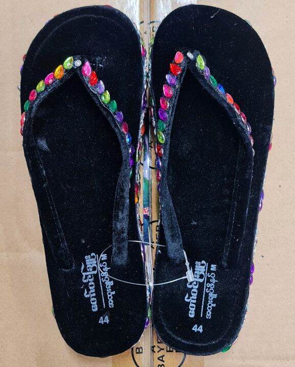 MYANMAR 🇲🇲 TRADITIONAL WOMEN SANDAL BLACK SERIES | Lazada