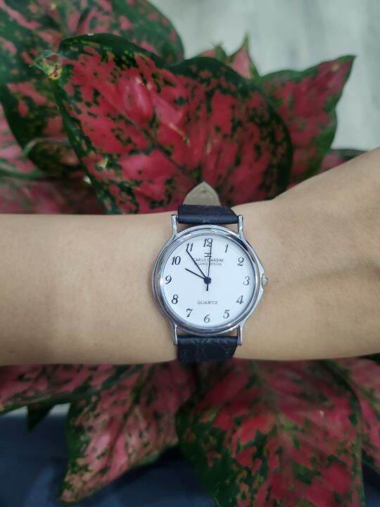 ĐỒNG HỒ SI NHẬT DÂY DA DÀNH CHO NỮ HOẶC NAM TAY NHỎ - THƯƠNG HIỆU CARLO ...