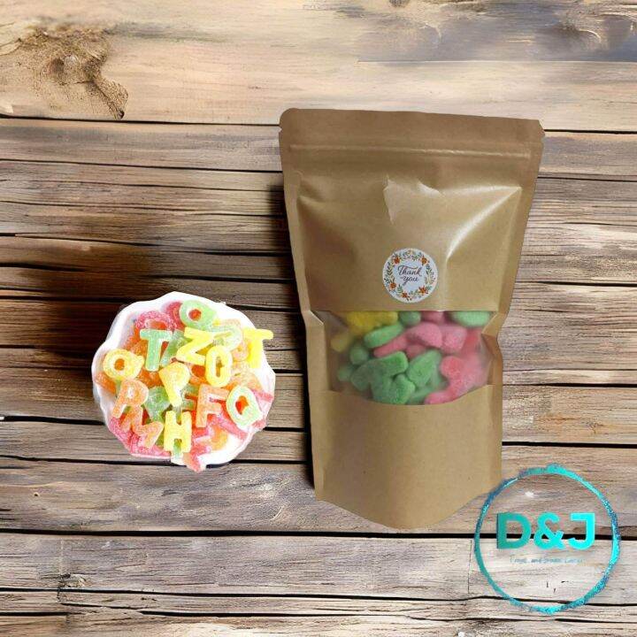 D&J Yummy Gummy Letters 200g in a pouch | Letter gummies | Lazada PH