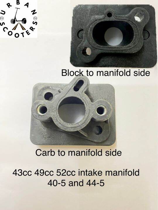 49cc 52cc 2 stroke intake manifold (40-5, 44-5) for chinaped, grass ...
