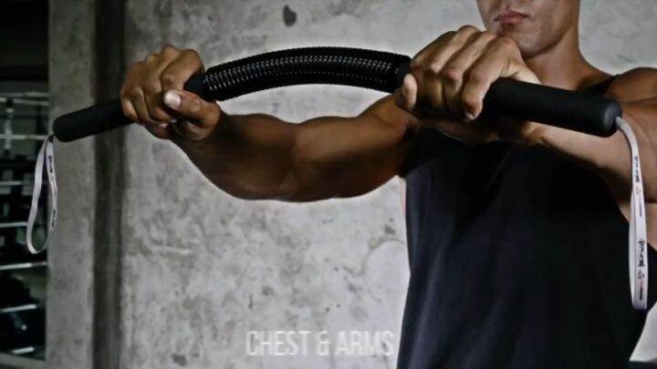 Men Spring Bar Resistance Bar Bend Bar Chest Arm Strength Stick ...