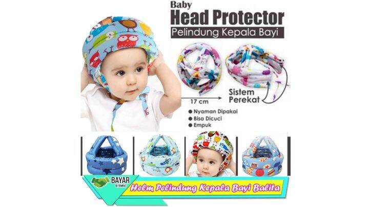 Topi Helm Pelindung Kepala Bayi Anti Bentur-Helm Baby Head Protector ...