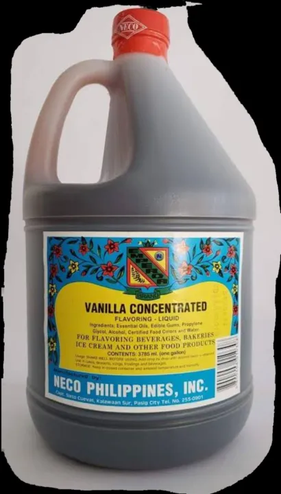 Neco Vanilla Concentrated flavoring liquid 1gallon | Lazada PH