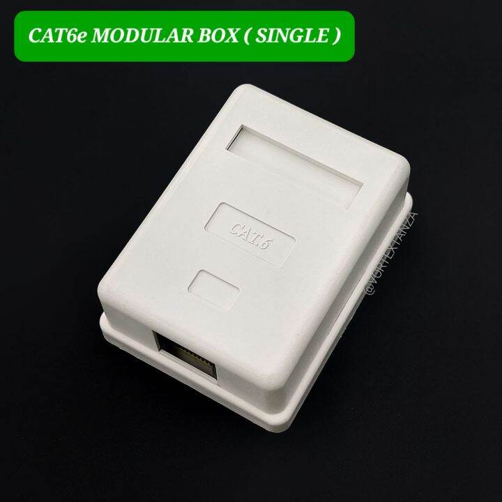 CAT5e / CAT6e MODULAR BOX ( SINGLE ) | Lazada PH