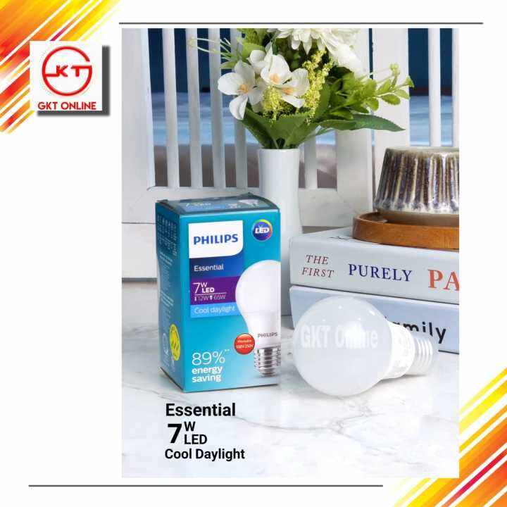 Lampu Led Bulb Esensial Philips 7 Watt Cool Daylight | Lazada Indonesia