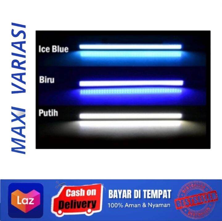 Lampu DRL COB 17cm Warna Putih ,Biru, Ice Blue /Biru Muda | Lazada ...