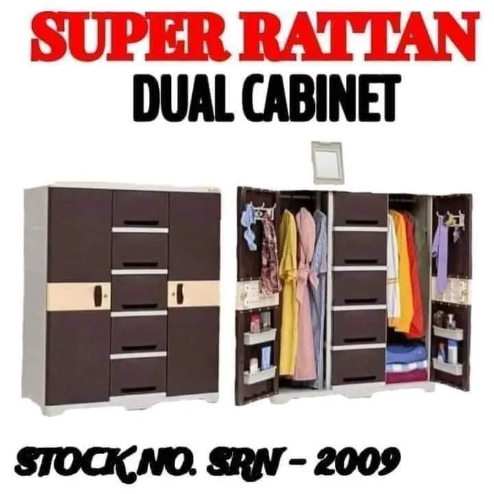 Super rattan dual cabinet | Lazada PH