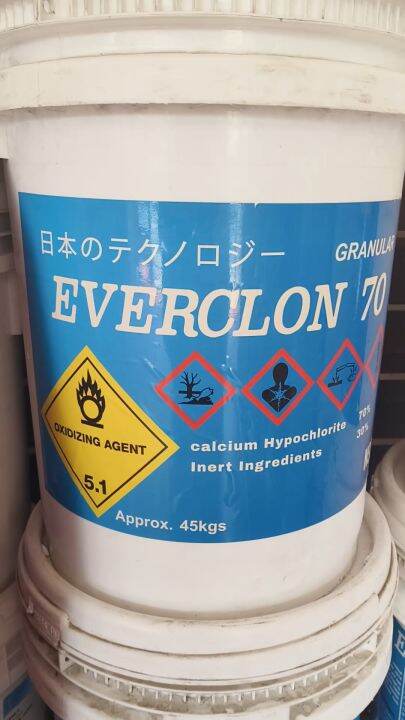 EverChlon Chlorine 70% 45 Kgs | Lazada PH