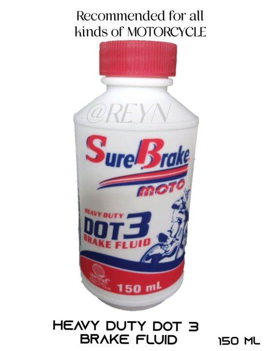 BRAKE FLUID | Sure Brake MOTO HEAVY DUTY DOT 3 | Lazada PH