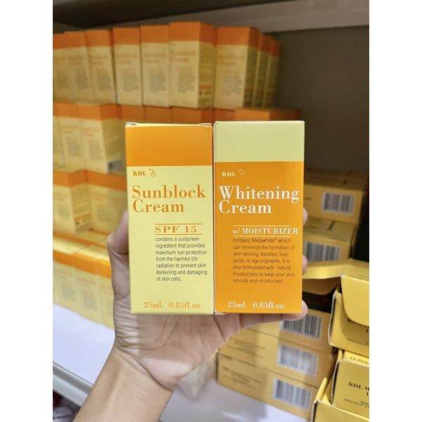 RDL Whitening cream with moisturizer + Sunblock Cream 25ml | Lazada PH