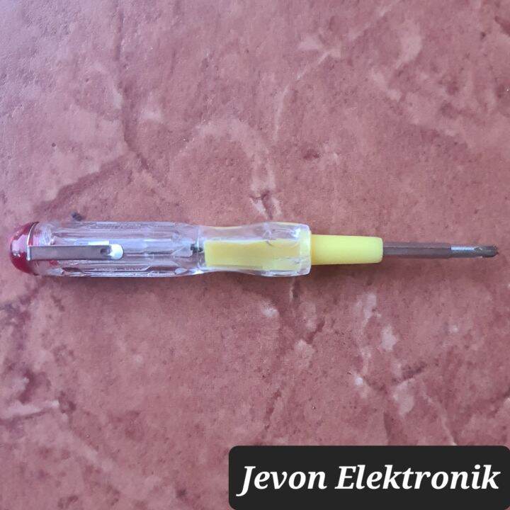 Obeng Tespen Plus Minus Testpen 100-500 v volt | Lazada Indonesia