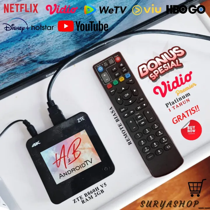 STB ZTE B860H V5 REMOTE BIASA, SUDAH ROOT DAN UNLOCK FULL CHANNEL TV | Lazada Indonesia