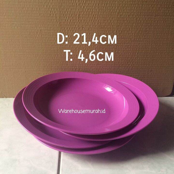 Large Deep Plate 4pcs ( piring besar ) by tupperware | Lazada Indonesia