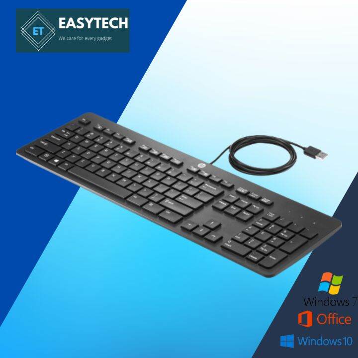 EASYTECH | Hp Business Slim Keyboard ku-1469 USB wired interface ...