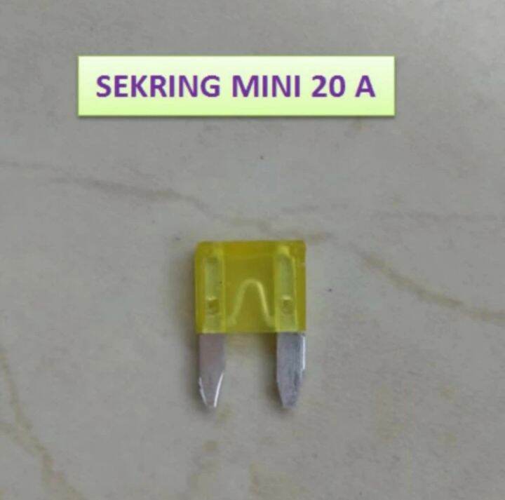 Sekring Mini 20A/Sekering Tancap/Auto Fuse 20 A Kecil | Lazada Indonesia