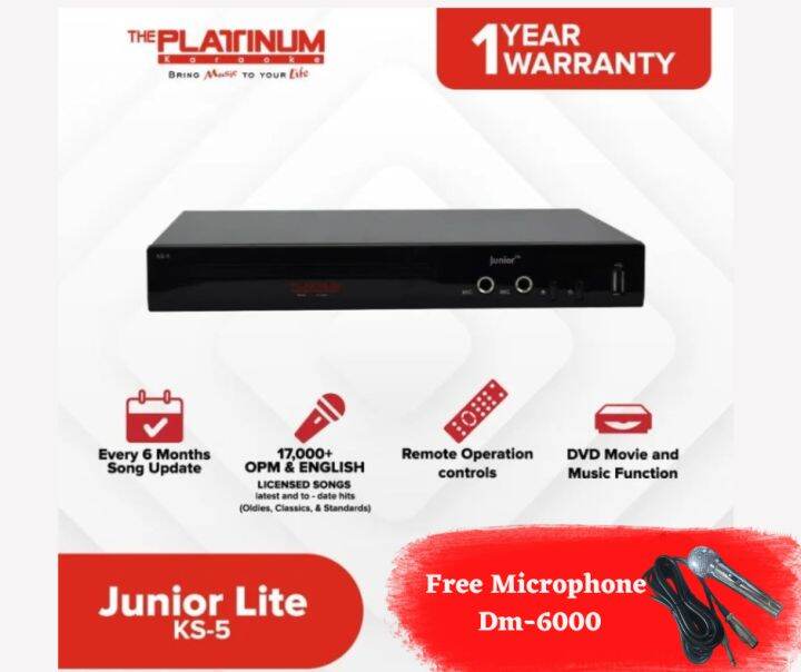 The PLATINUM JUNIOR LITE KS-5 WITH FREE MICROPHONE DM-6000 | Lazada PH