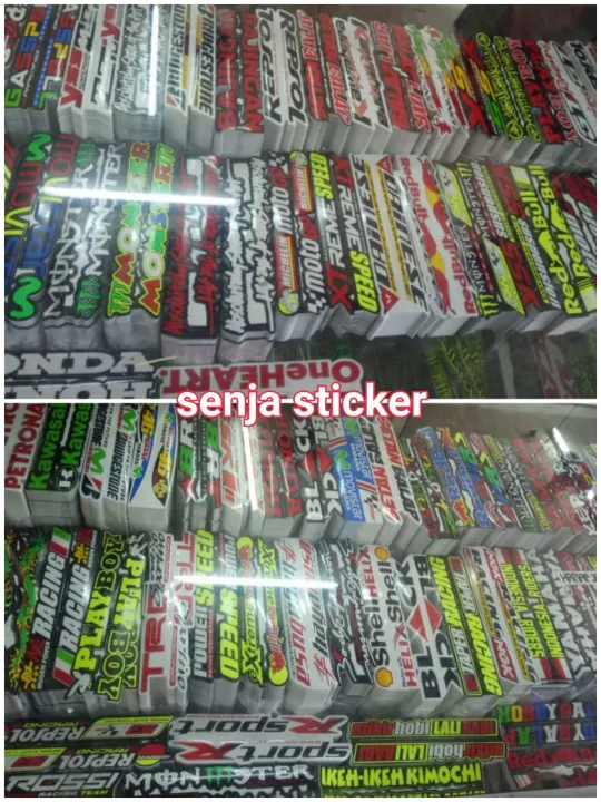 stiker tulisan panjang mendatar isi 50 sticker tulisan graftac | Lazada ...