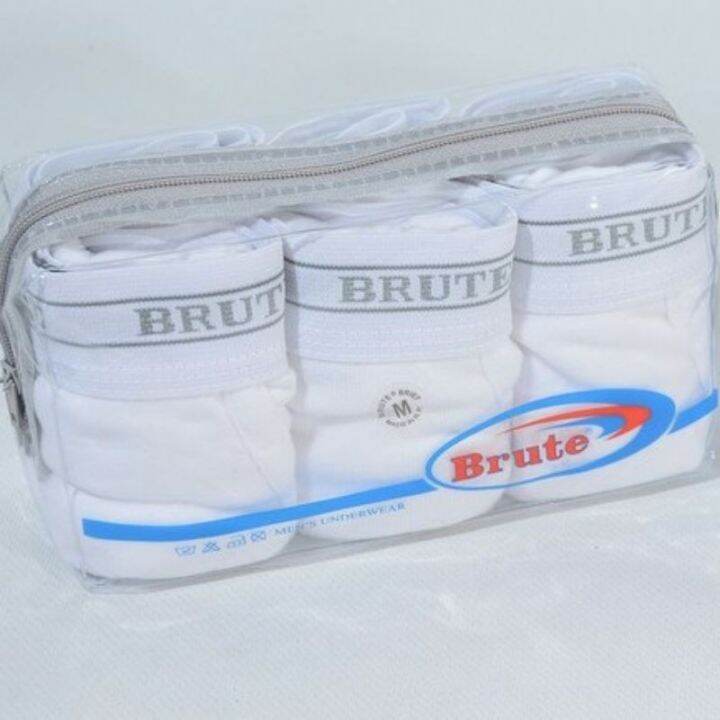 BRUTE WHITE BRIEF FOR ADULT | Lazada PH