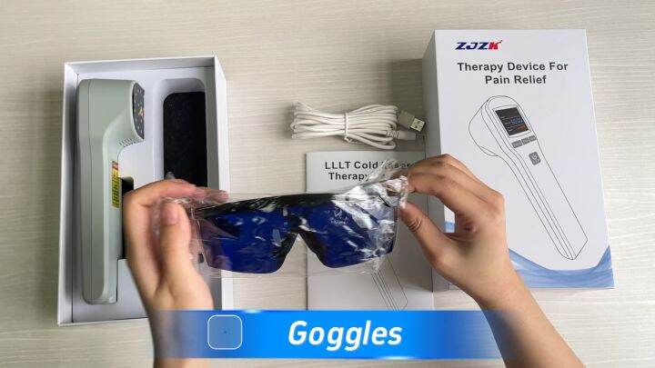ZJZK Cold Laser Therapy Device 4x808nm +16X650nm Low Level Laser Therapy for Pain Relief ...