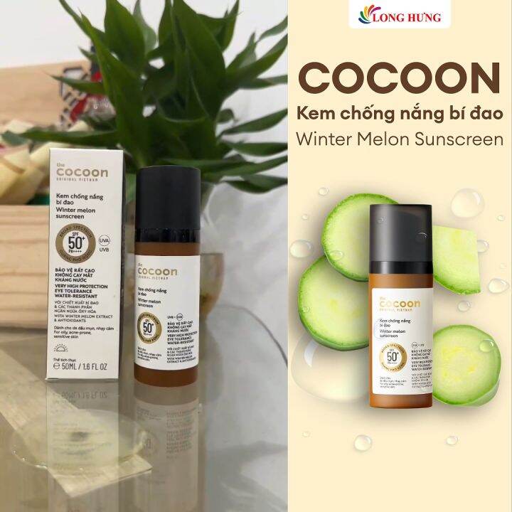 Kem chống nắng bí đao Cocoon Winter Melon Sunscreen SPF 50+ PA++++ giúp ...