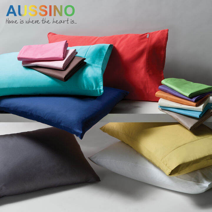 AUSSINO ออสซิโนปลอกหมอนสีพื้นคอตตอนแท้ปลอกหมอนสีพื้นคอตตอนแท้ปลอกหมอน ...