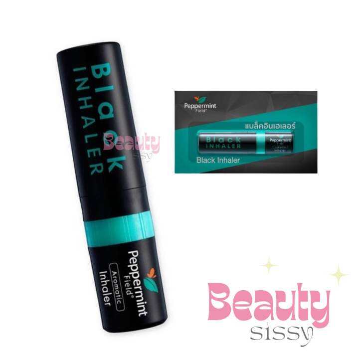 Black Inhaler - Peppermint Field Thailand Authentic Thai Brand 2 In 1 ...