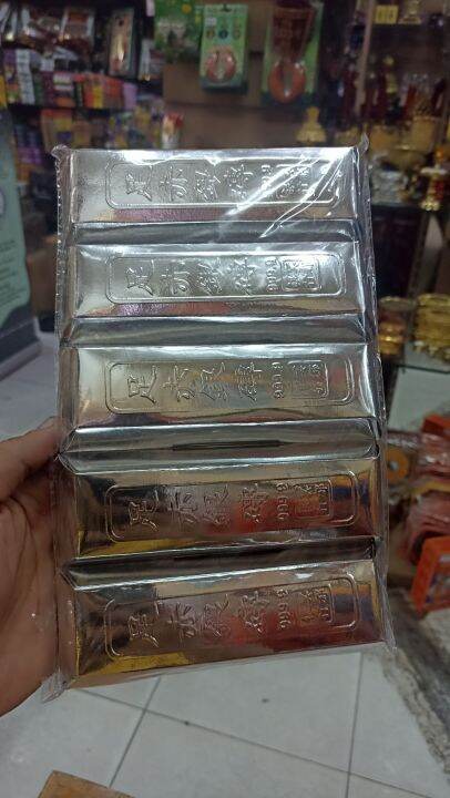 kim tiau perak (batangan perak leluhur) isi 5 pcs | Lazada Indonesia