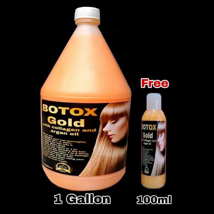 100% Original Brazilian BOTOX GOLD 80% Hair straight with free 100ml ...
