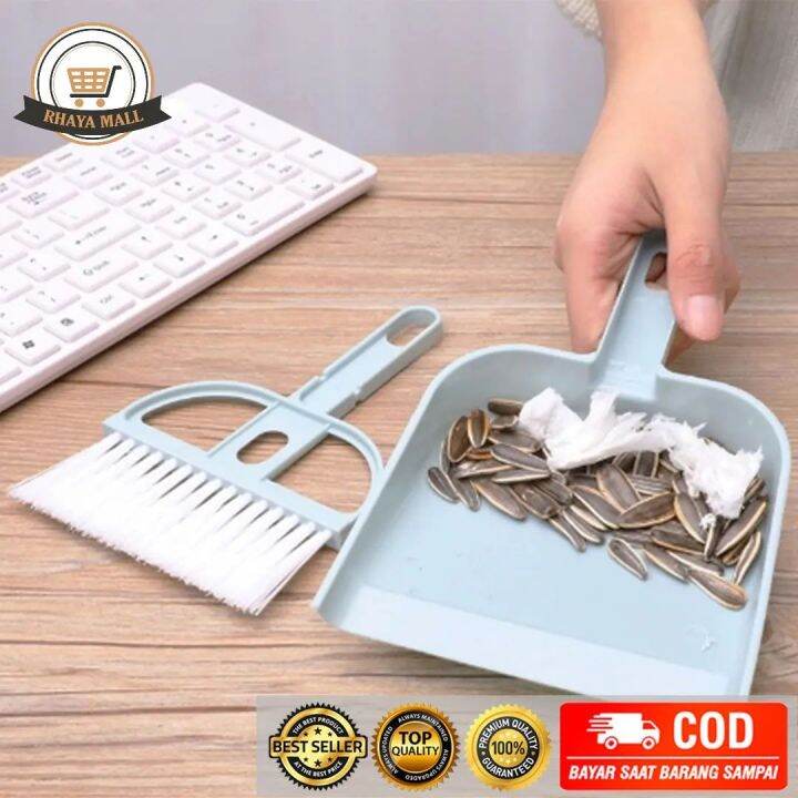Sapu & Pengki Mini Set / Sapu mini set Serok cikrak kecil kebersihan ...