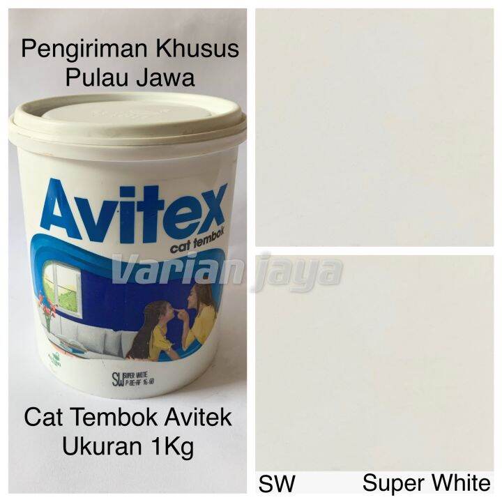 Cat Tembok Avitex 1kg Putih Super White Avitek | Lazada Indonesia
