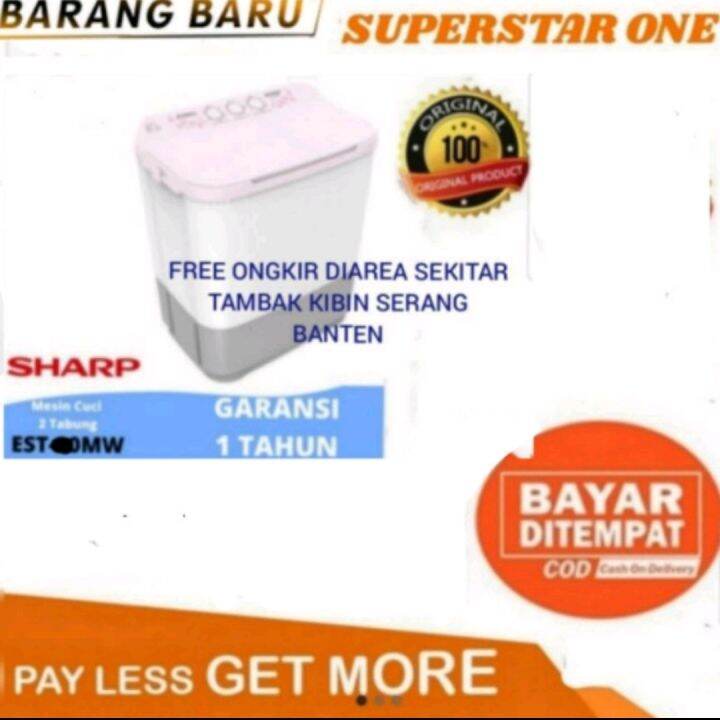 Mesin cuci Sharp ES T80 MW 2 Tabung 7 kg / mesin cuci Sharp 80 MW 7 Kg ...