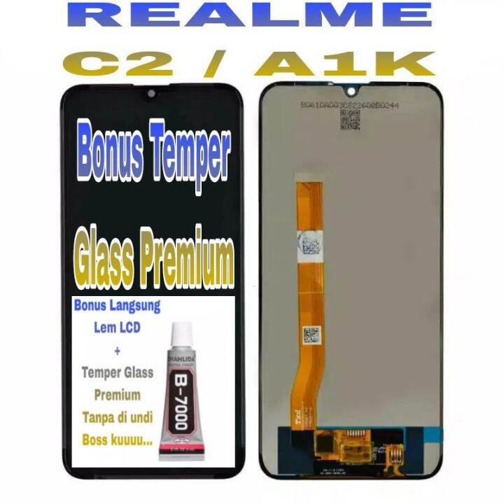 LCD REALME C2 - OPPO A1K ⭐⭐⭐⭐⭐ ORIGINAL Black + Touchscreen Fullset ...