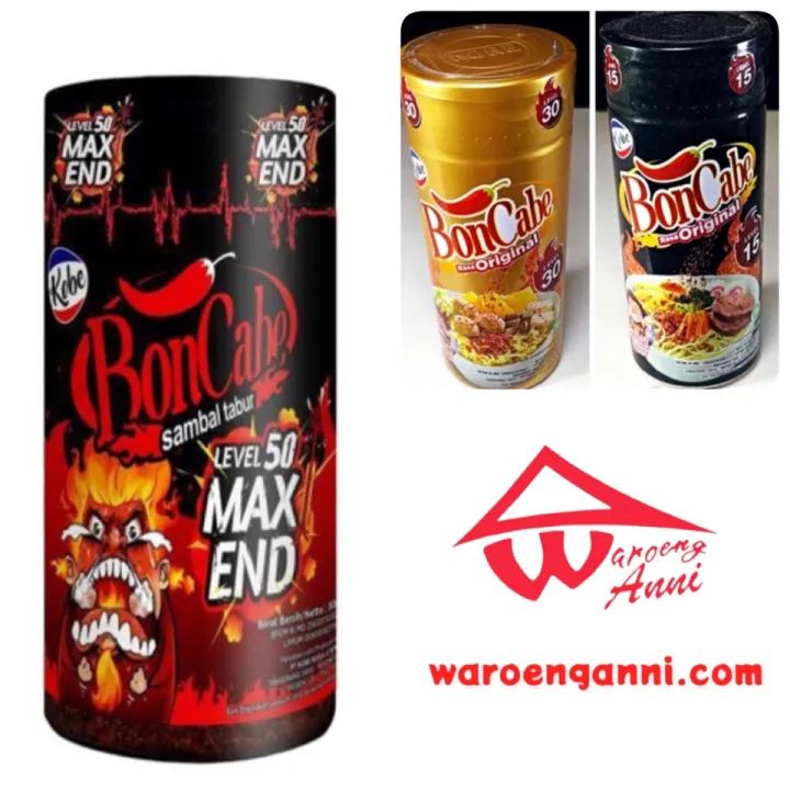 Indonesia Kobe Bon Cabe (Boncabe) Sambal Tabur (Sprinkle Chili Flakes ...