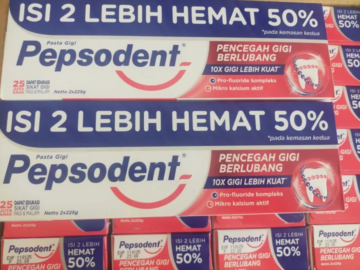 pepsodent 225gr isi 2 | Lazada Indonesia